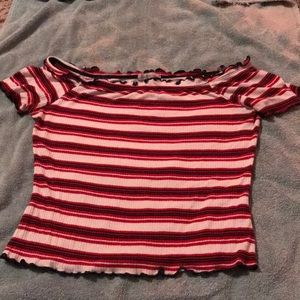 maymay's Boutique Tops | Cute Off Shoulder Top Black Or Pink | Poshmark